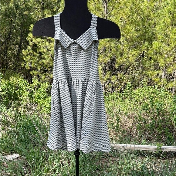 Free People | Dresses | Free People Beach Black And White Checkered ...